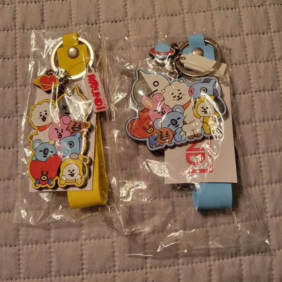 bt21 | Other | Bts Bt2 Round 1 Exclusive Keychains Set Of 2 | Poshmark